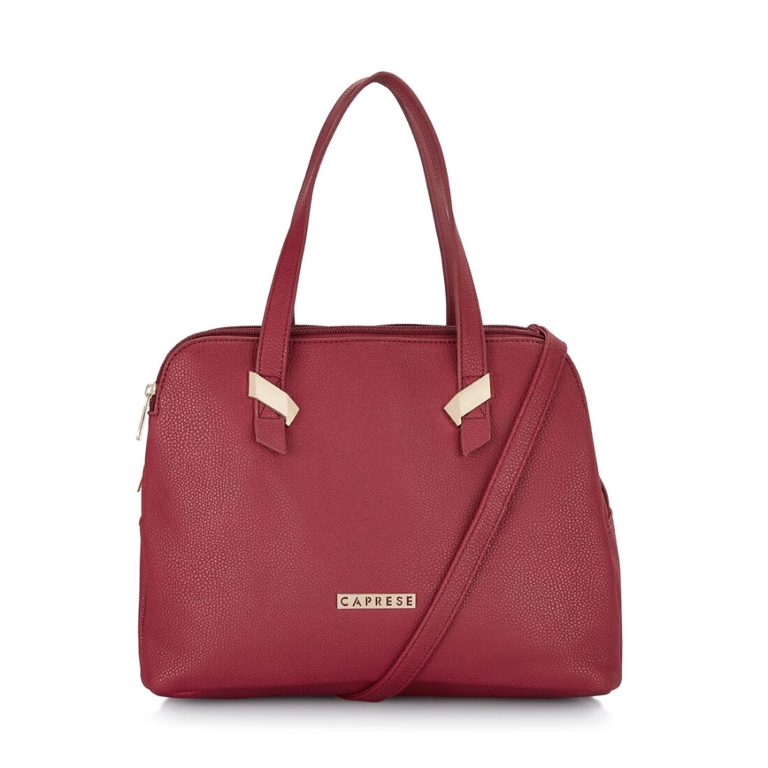 Buy Caprese Rooky Satchel Medium Deep Red Online at Low Prices in India ...