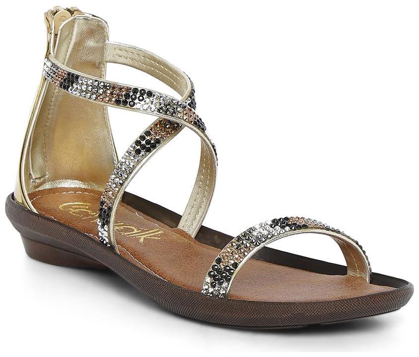 Buy Catwalk Sandals For Women ( Gold ) Online at Low Prices in India ...
