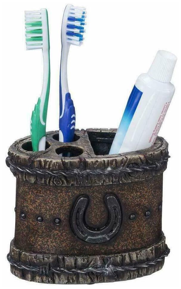 Buy Cowboy Toothbrush Holder Horse Toothpaste Western Rodeo Bathroom ...
