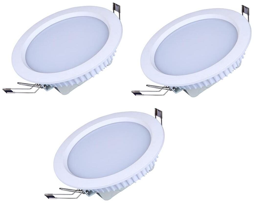 Buy Daylight LED 6 W Led Panel Light - Round, White Color - Pack Of 3 ...