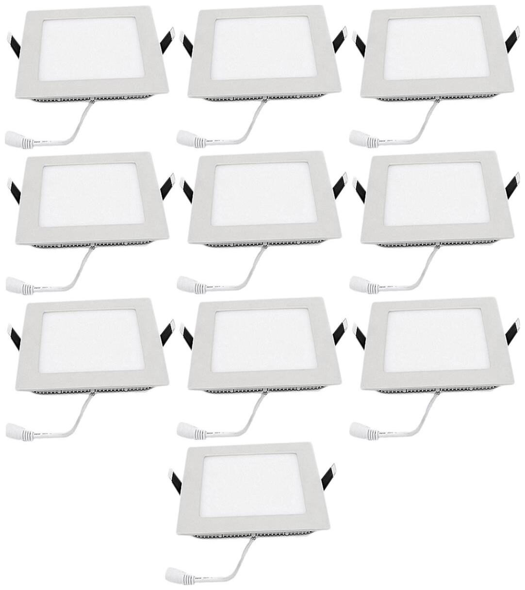 Buy Daylight LED 18 W Led Panel Light - Sqare, White Color - Pack Of 10 ...
