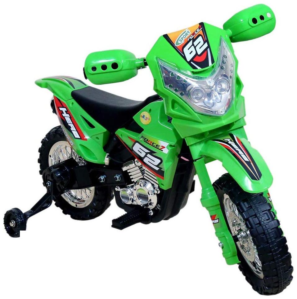 Buy FUN RUN BABY, Baby Battery Operated Kawasaki Bike Green Color With ...