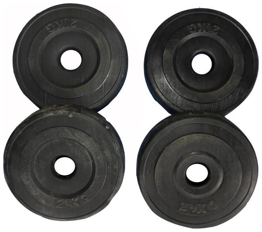 Buy kyachaiyea PVC WEIGHT LIFTING plates 2kg x 4 (8KG) Black Weight ...