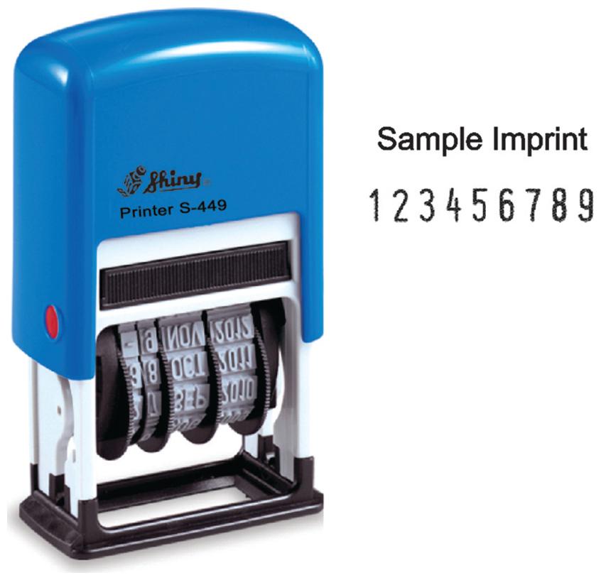 Buy Shiny S 449 Self Inking Stamp Rubber 9 Digit Numbering Stamp Online